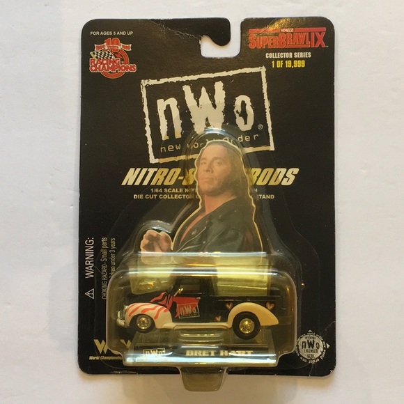 Toys | Bret Hart Nwo Wcw Nitrostreet Rods Die Cast Car Damaged ...
